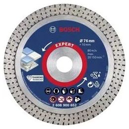 Bosch Accessories 2608900652 EXPERT HardCeramic Diamanttrennscheibe Durchmesser 76 mm Bohrungs-&Oslash; 10 mm Stein, Beton, Ziegel, Fliesen 1 St.