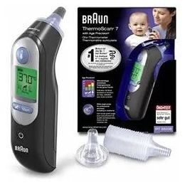 Braun ThermoScan 7 Infrarot Fieberthermometer Vorgew&auml;rmte Me&szlig;spitze