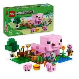 Lego Minecraft 21268 Das Babyschwein-Haus, Gamer Spielzeug f&uuml;r Kinder