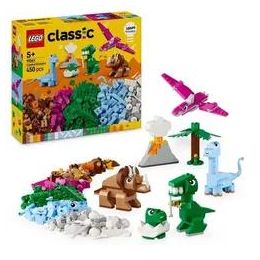 Lego Classic Kreative Dinosaurier, Bauset mit Tierfiguren 11041