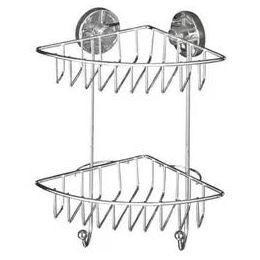 Wenko Vacuum-Loc&reg; Eckregal Mod. Bari 2 Etagen, Befestigen ohne bohren