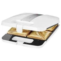 Clatronic ST3629 Sandwich-Toaster Wei&szlig;, Silber