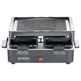 Severin 2370 Raclette Antihaftbeschichtung, 4Pf&auml;nnchen, Grillfunktion Schwarz