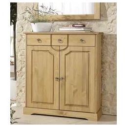Kommode OTTO HOME "Klera", beige (natur), B:81cm H:93cm T:37cm, Sideboards, Kommode, Breite 81 cm, aus massiver Kiefer, FSC-zertifiziert