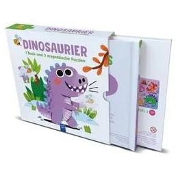 Dinosaurier - 1 Buch und 3 magnetische Puzzles