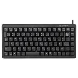 Cherry Slim-Line USB/PS2 USB Tastatur Deutsch, QWERTZ Schwarz