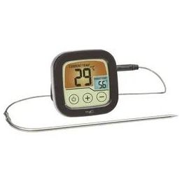 TFA Dostmann 14.1509.01 Grill-Thermometer &Uuml;berwachung der Kerntemperatur, mit Touchscreen, Kabelsensor Braten, Grillgut