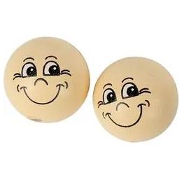 Creativ Company Gesicht Smiley, D 22 mm, Hellbeige, 10 Stk