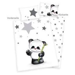 Herding babybest&reg; 2485201063 - Panda Bettw&auml;sche, 40x60 cm + 100x135 cm, 100% Baumwolle