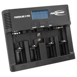 Ansmann Powerline 5 Pro Rundzellen-Ladeger&auml;t NiCd, NiMH Micro (AAA), Mignon (AA), Baby (C), Mono (D), 9 V Block