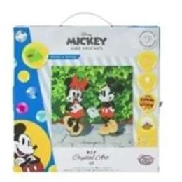 CRAFT Buddy CAK-DNY703M - Crystal Art, Minnie and Mickey, Kit, Bild, 30 x 30 cm cm