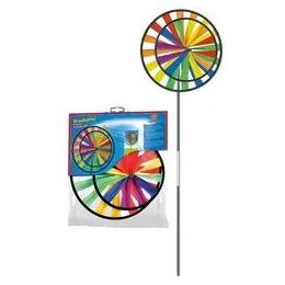 G&uuml;nther Paul G&uuml;nther 1304 - Twin Wheel, Windspiel, bunt, wetterfest, f&uuml;r Balkon und Garten, 28x70cm