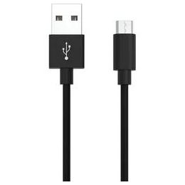 Ansmann USB-Kabel USB 2.0 USB-A Stecker, USB-Micro-B Stecker 2.00 m Schwarz Aluminium-Stecker, TPE-Mantel 1700-0077