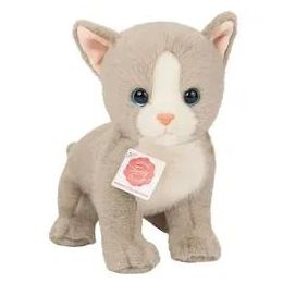 HERMANN TEDDY ORIGINAL Teddy Hermann 918417 - Babykatze grau, 24 cm, Pl&uuml;schtier