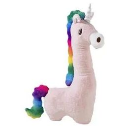 Heunec 343696 - KUMA Cuddle Buddy Einhorn Rosie, Pl&uuml;sch, 80 cm, Seitenschl&auml;ferkissen