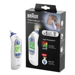 Braun ThermoScan 7+, IRT6525WE Infrarot Fieberthermometer Vorgew&auml;rmte Me&szlig;spitze