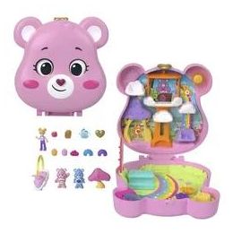 Mattel Polly Pocket x Gl&uuml;cksb&auml;rchi Puppen & Spielset mit Spielzeugauto und thematischen Accessoires, Reisespielzeug-Schatulle