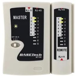 Basetech Kabeltester BT-100 BT-100 Geeignet f&uuml;r RJ-45, RJ-11