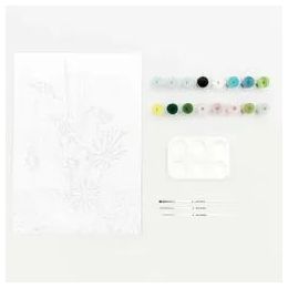 Rico Design Malen nach Zahlen Set, Lotus, 26 x 37 cm, FSC 100%, Inhalt: