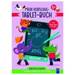 Mein Vorschul-Tablet-Buch 5 + (rosa Cover)