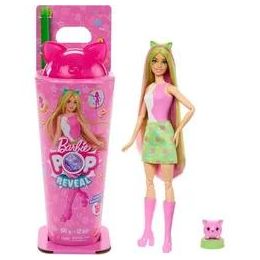 Barbie Pop Reveal Shakes-Serie, Set aus Puppe & Accessoires, duftende s&uuml;&szlig;e K&auml;tzchen-Modepuppe