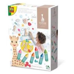 Ses Creative Sophie la girafe - Badewannen-Malstifte mit Formen
