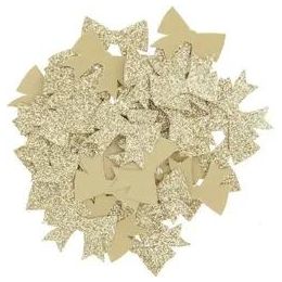 Rico Design Streudekoration Schleifen, Gold Glitzer,
