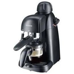 Severin KA 5978 Espressomaschine mit Siebtr&auml;ger Schwarz 800W mit Milchaufsch&auml;umd&uuml;se