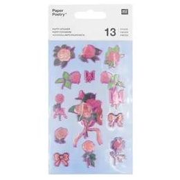 Rico Design Puffy Sticker La Vie en Rose, Rosen
