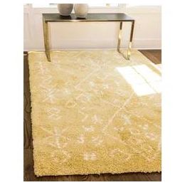 Hochflor-Teppich "Temara Shag, LAGERR&Auml;UMUNG", gelb (gelb, elfenbeinfarben), B:152cm H:51mm L:244cm, Polypropylen (PP), MyFlair M&Ouml;BEL & ACCESSOIRES, Teppiche, gewebt, Scandi Design, ideal im Wohnzimmer & Schlafzimmer