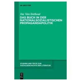 De Gruyter Das Buch in der nationalsozialistischen Propagandapolitik