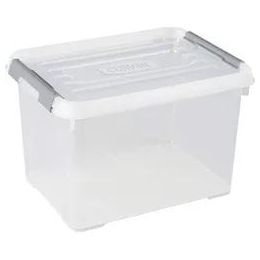 curver 243808 Aufbewahrungsbox HANDY stapelbar (L x B x H) 400 x 290 x 260 mm Transparent, Silber 1 St.