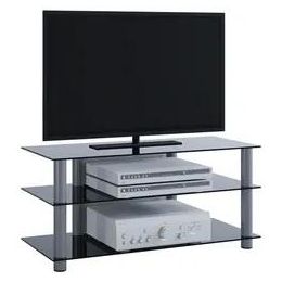 Vcm TV M&ouml;bel Sideboard Fernseh Rack Alu Glas Netasa