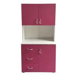 HTI-Living Kinderzimmerschrank Pink Wei&szlig;