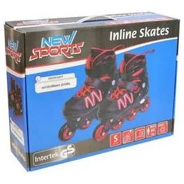 New Sports Inliner schwarz/rot ABEC 7, Gr&ouml;&szlig;e 31-34
