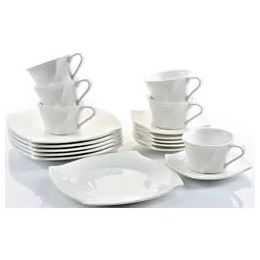 Kaffeeservice RETSCH ARZBERG "Geschirr-Set, Service Emotion", wei&szlig;, 18 Stk., Porzellan, Geschirr-Sets, Kaffeeservice, Sp&uuml;lmaschinenfest, 18 Teile, f&uuml;r 6 Personen