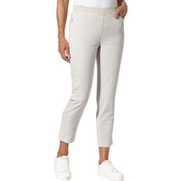 CR&Eacute;ATION L Damen 7/8-Jeans mit Jersey-Bund in softer Qualit&auml;t hellgrau Gr&ouml;&szlig;e 44