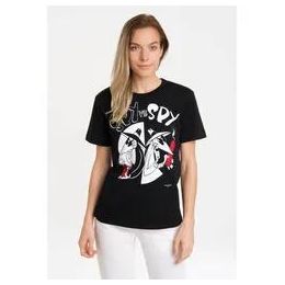 T-Shirt logoshirt "Mad - Spy vs. Spy", Damen, Gr. XXL, schwarz, 100% Baumwolle, unifarben, normal, Rundhals, Shirts T-Shirt, mit lizenziertem Print