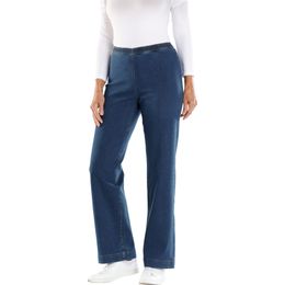 CR&Eacute;ATION L Damen Schlupfjeans mit weitem Bein dark blue Gr&ouml;&szlig;e 54