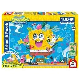 Schmidt Spiele KIPU100T.SpongeBob, Abenteuer in Bikinibottom