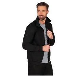 Sweatjacke TRIGEMA "TRIGEMA Raglanjacke aus Sweat-Qualit&auml;t", Herren, Gr. M, schwarz, Sweatware, 70% Baumwolle, 30% Polyester, lang, ohne Ausschnitt, Sweatjacken Sweatjacke