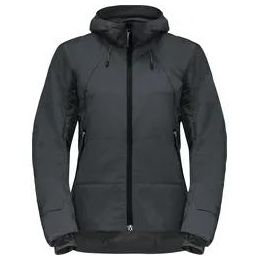 Fahrradjacke Jack Wolfskin "BIKE COMMUTE INS JKT W", Damen, Gr. S (36), grau (phantom), Obermaterial: 87% Polyamid, 13% sonstige Fasern. Futter: 100% Polyester. F&uuml;llung: 100% Polyester, Jacken Fahrradjacke