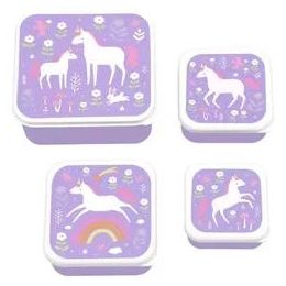 Lunchbox / 4er Set / Einhorn