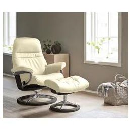 Fu&szlig;hocker stressless "Sunrise", beige (vanilla paloma), B:57cm H:42cm T:40cm, Leder BATICK: BATICK ist ein leicht korrigiertes, durchgef&auml;rbtes und genarbtes M&ouml;belleder, bei dem die meisten Unebenheiten und Spuren in der Regel entfernt wurden.;Leder PALOMA: PALOMA ist ein durchgef&auml;rbtes Semianilin-M&ouml;belleder mit nat&uuml;rlicher Narbung.;ROHLEDER Stoff Q2 FARON: Ein fester zuverl&auml;ssiger Boucl&eacute; mit einem