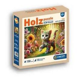 Holzpuzzle - Katze im Garten 150 Teile