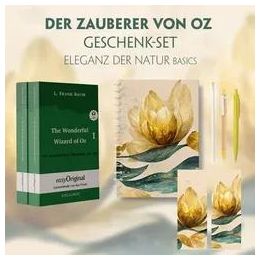 Der Zauberer von Oz Geschenkset - 2 B&uuml;cher (mit Audio-Online) + Eleganz der Natur Schreibset Basics