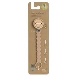 L&auml;ssig Soother Holder Wood/Silicone Tiny Smile maple