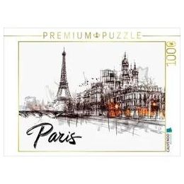 Calvendo Puzzle Paris 1000 Teile Lege-Gr&ouml;&szlig;e 64x48cm Foto-Puzzle f&uuml;r gl&uuml;ckliche Stunden