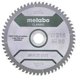 Metabo MULTI CUT CLASSIC 628655000 Kreiss&auml;geblatt 216 x 30 x 1.8mm Z&auml;hneanzahl: 60 1St.