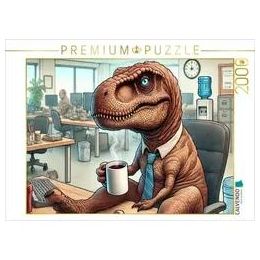 Calvendo Puzzle Dino im B&uuml;ro 2000 Teile Lege-Gr&ouml;&szlig;e 90x67cm Foto-Puzzle f&uuml;r gl&uuml;ckliche Stunden